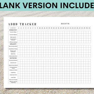 Adhd Planner, Adhd to Do List, Symptom Tracker, Adhd Printable, Adhd ...