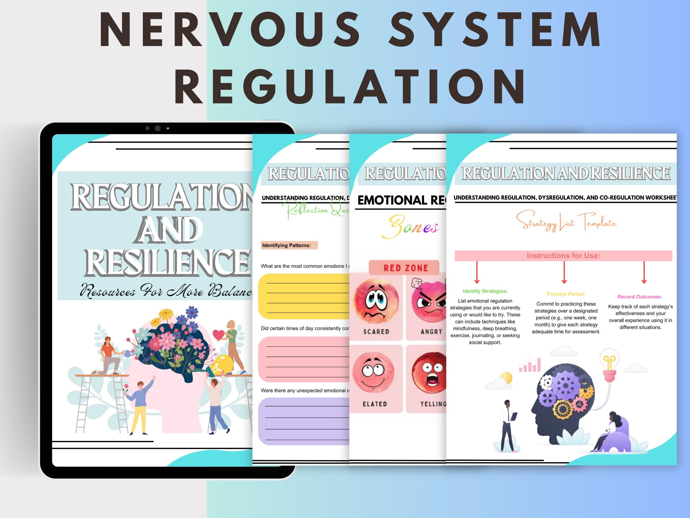 Nervous System Regulation Workbook, Ladder Vagus Vagal Nerve Therapy ...