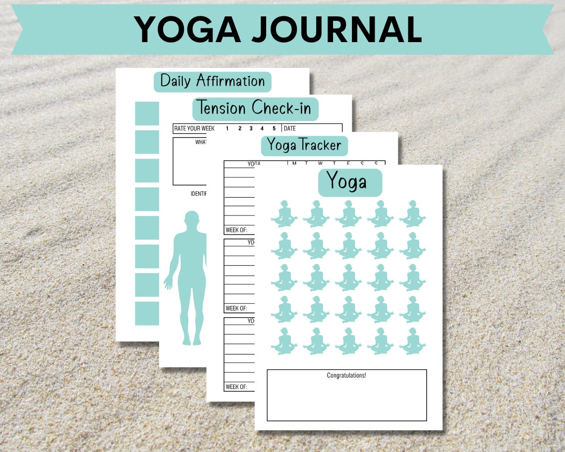 Yoga Journal, Printable Yoga, Printable Journal, Wellness Planner ...
