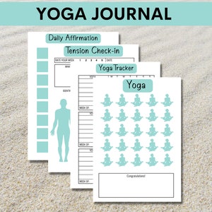 Yoga Journal, Printable Yoga, Printable Journal, Wellness Planner ...