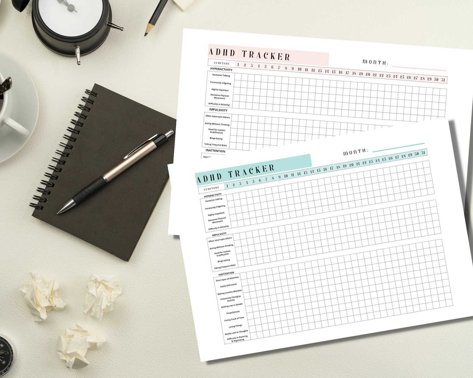 Adhd Planner Adhd to Do List Symptom Tracker Adhd - Etsy