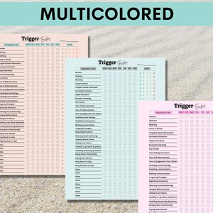 Symptom Tracker, Mood Tracker Journal, Daily Mood Tracker, Anxiety ...