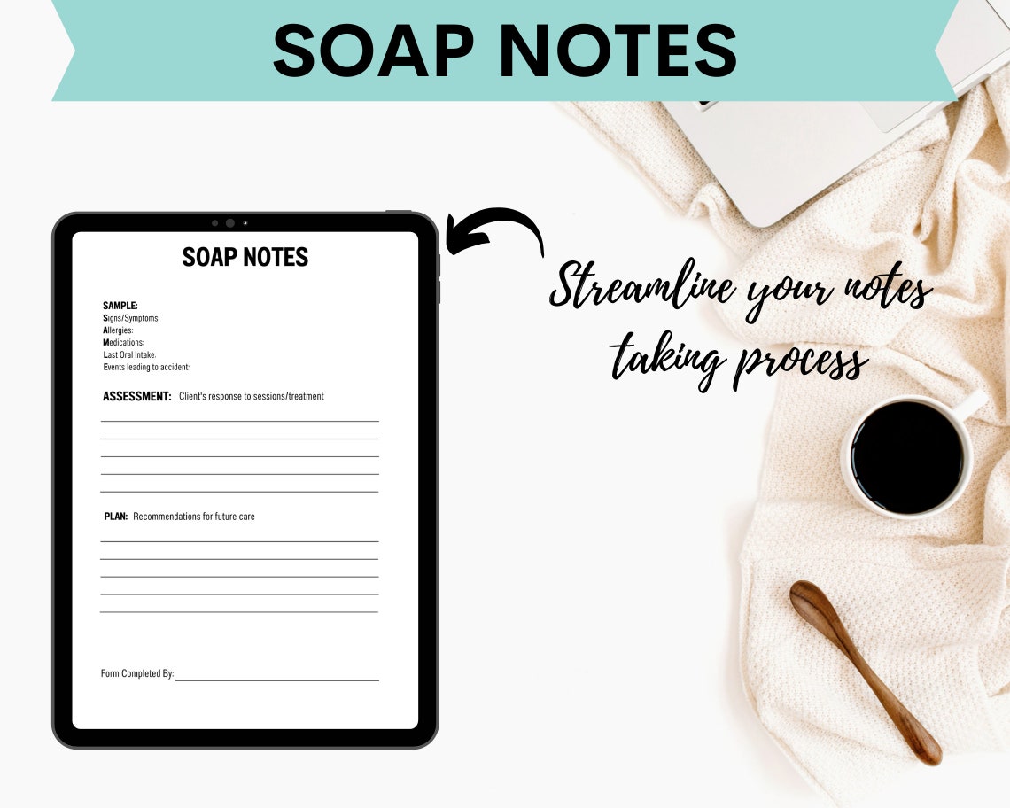 Soap Note, Psychotherapy Progress Note Templates, Private Practice ...