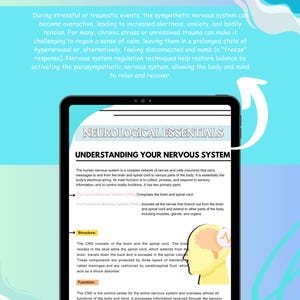 Nervous System Regulation Workbook, Ladder Vagus Vagal Nerve Therapy ...