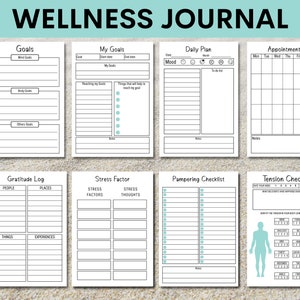 Wellness Workbook Self Care Checklist Daily Self Care - Etsy