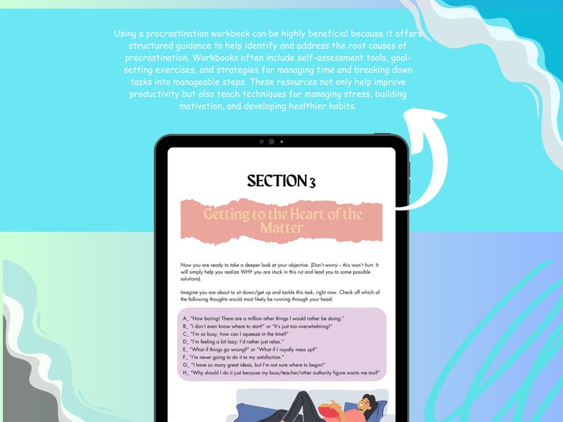 Procrastination Workbook, Overcoming Procrastination Worksheets ...