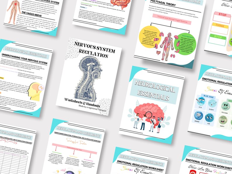 Nervous System Regulation Workbook, Ladder Vagus Vagal Nerve Therapy ...