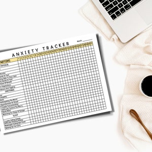 Symptom Tracker, Anxiety Journal, Anxiety Log, Anxiety Worksheet ...
