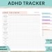 Adhd Planner, Adhd to Do List, Symptom Tracker, Adhd Printable, Adhd ...