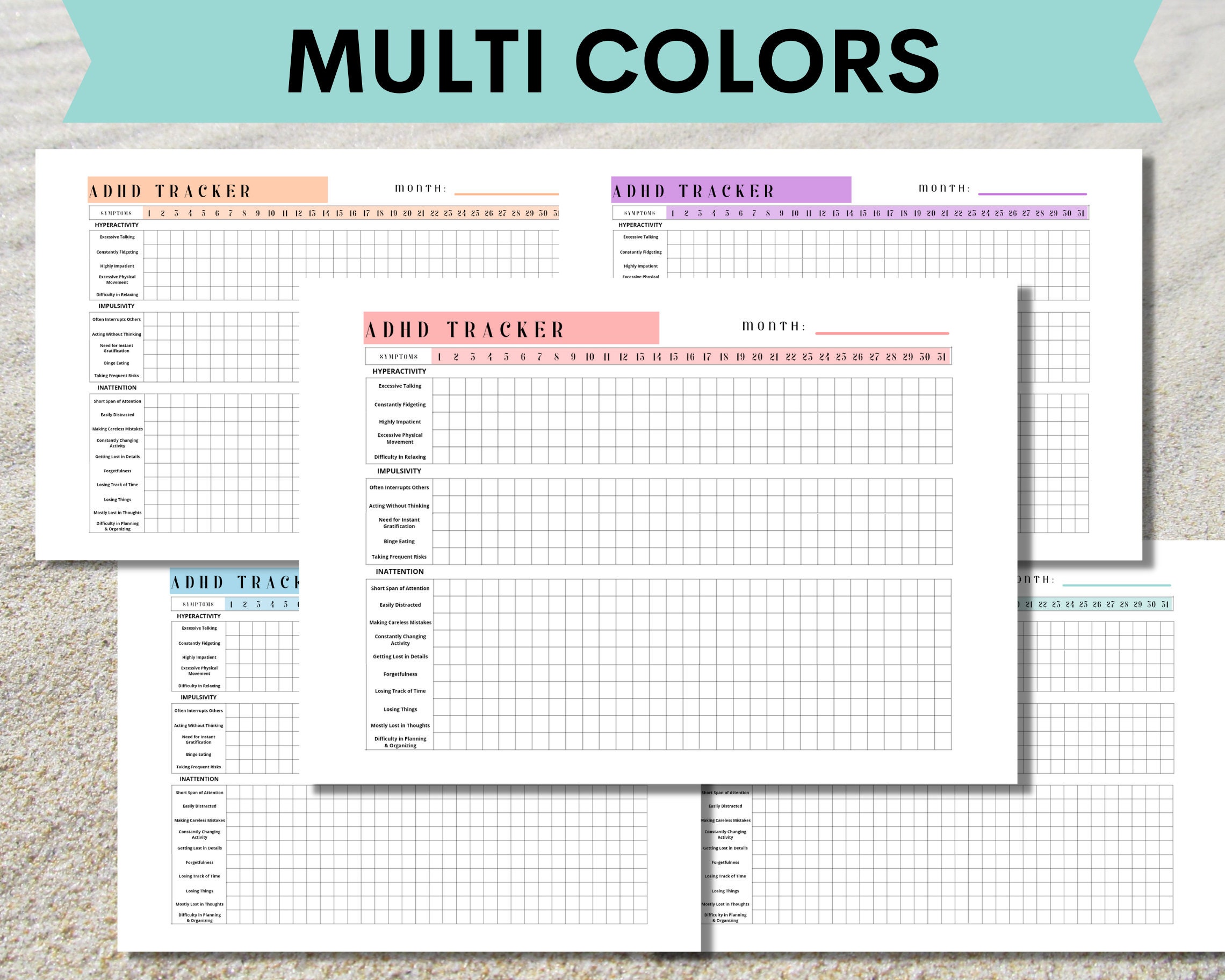 Adhd Planner, Adhd to Do List, Symptom Tracker, Adhd Printable, Adhd ...