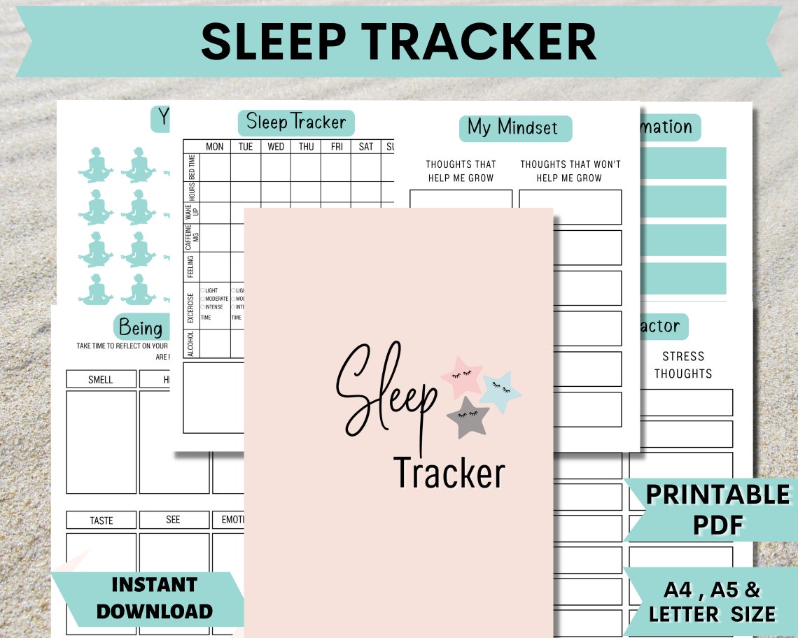 Printable Planner Sleep Tracker Sleep Journal Mood Tracker - Etsy