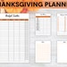 Thanksgiving Planner Printable | Festive Fall Pumpkin Holiday | Season ...