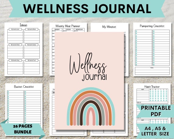 Wellness Workbook Self Care Checklist Daily Self Care - Etsy