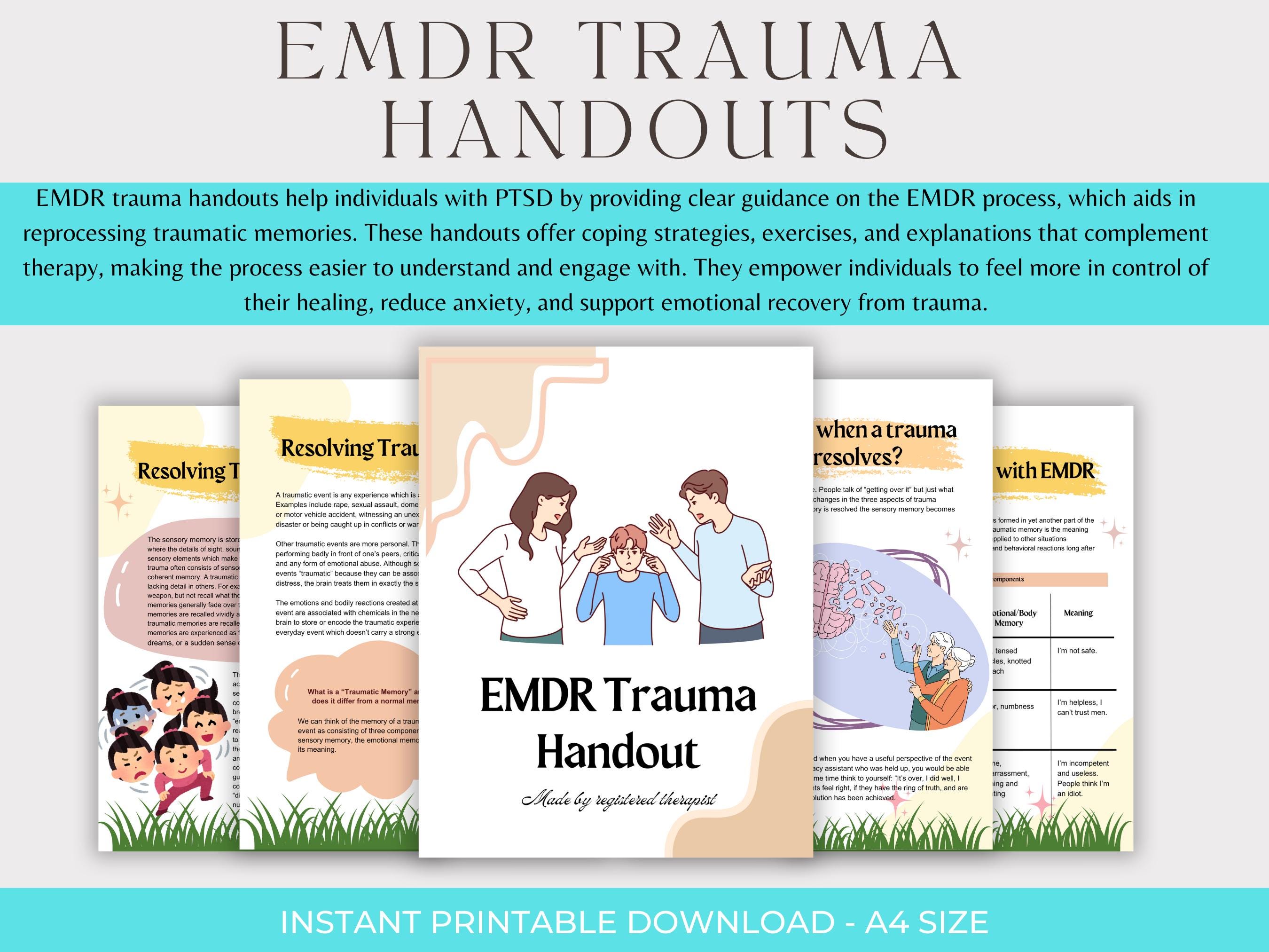 EMDR Therapy Handouts, Eye Movement Desensitization and Reprocessing ...