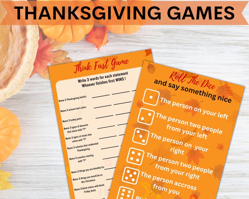 Thanksgiving Planner Printable | Festive Fall Pumpkin Holiday | Season ...