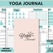 Yoga Journal, Printable Yoga, Printable Journal, Wellness Planner ...