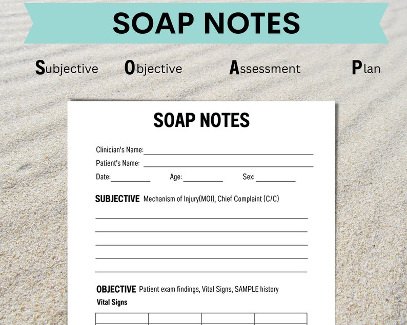 Soap Note Psychotherapy Progress Note Templates Private - Etsy