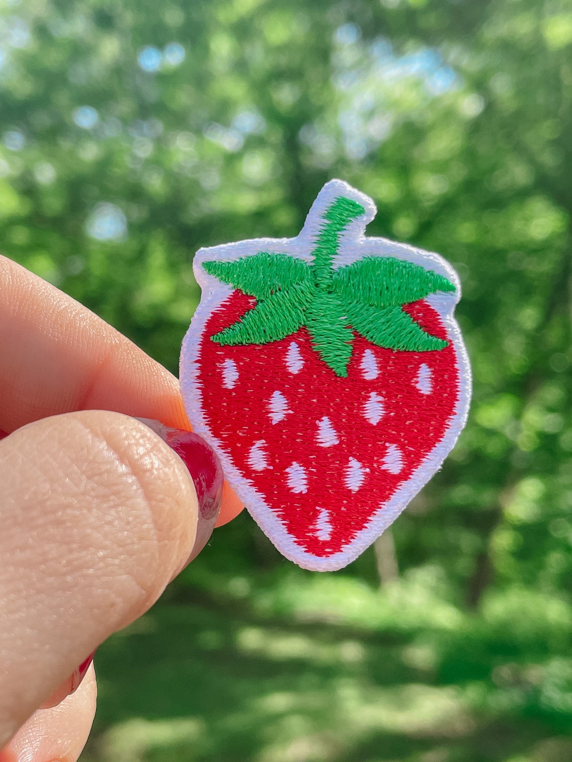 STRAWBERRY Iron-on Patch || Patches for Hats & Jackets - Etsy