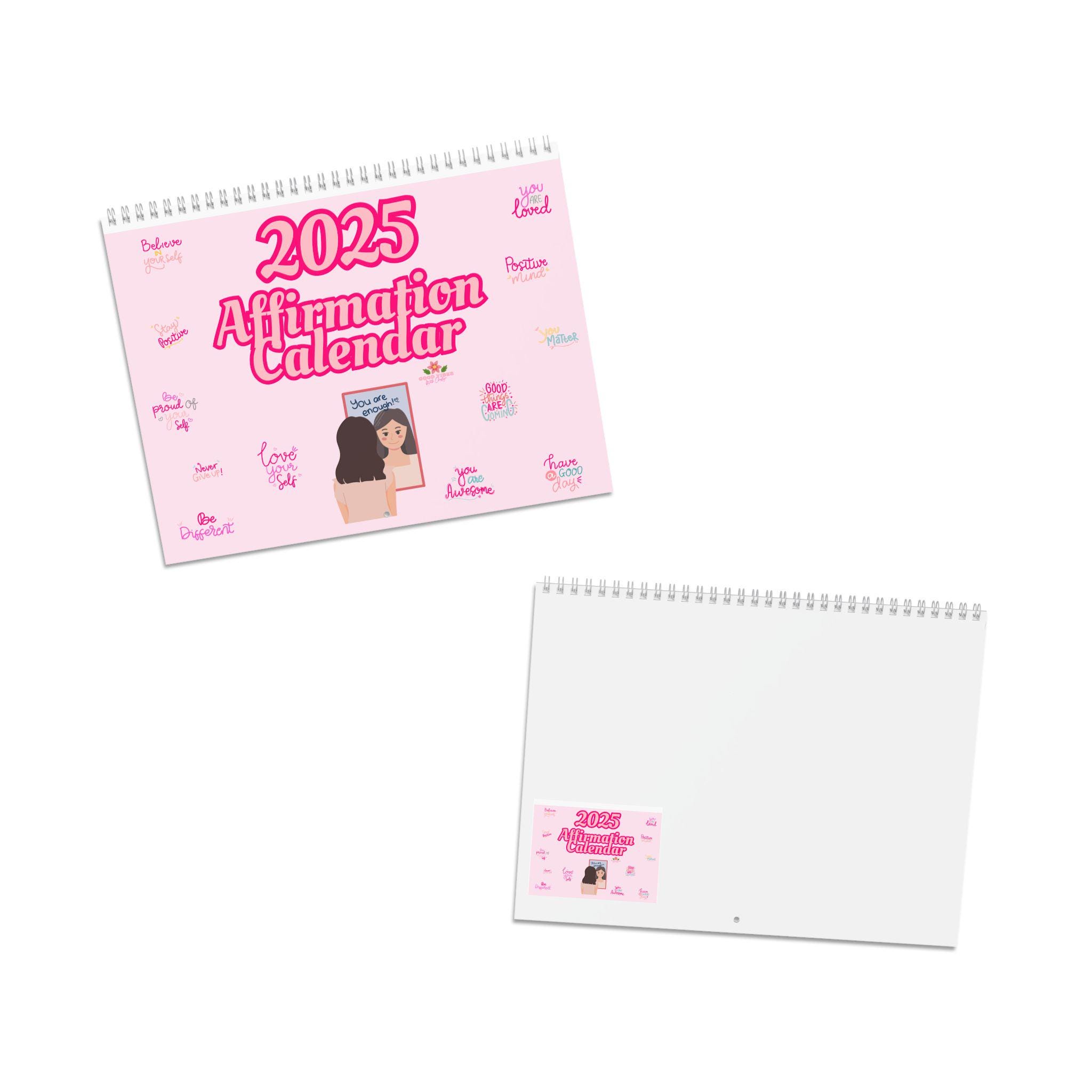 Affirmation Calendar, 2025 Calendar, Wall Calendar, Positive Mindset ...
