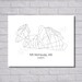 Ski Hill / Trail Map Art - Mount Norquay, Banff Alberta (digital Print ...