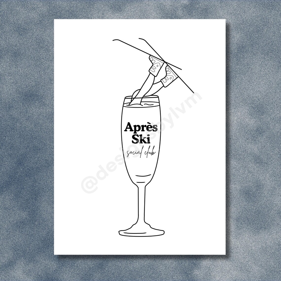 Après Ski Social Club: Legs in Champagne - Digital Print, Wall Art, PNG ...