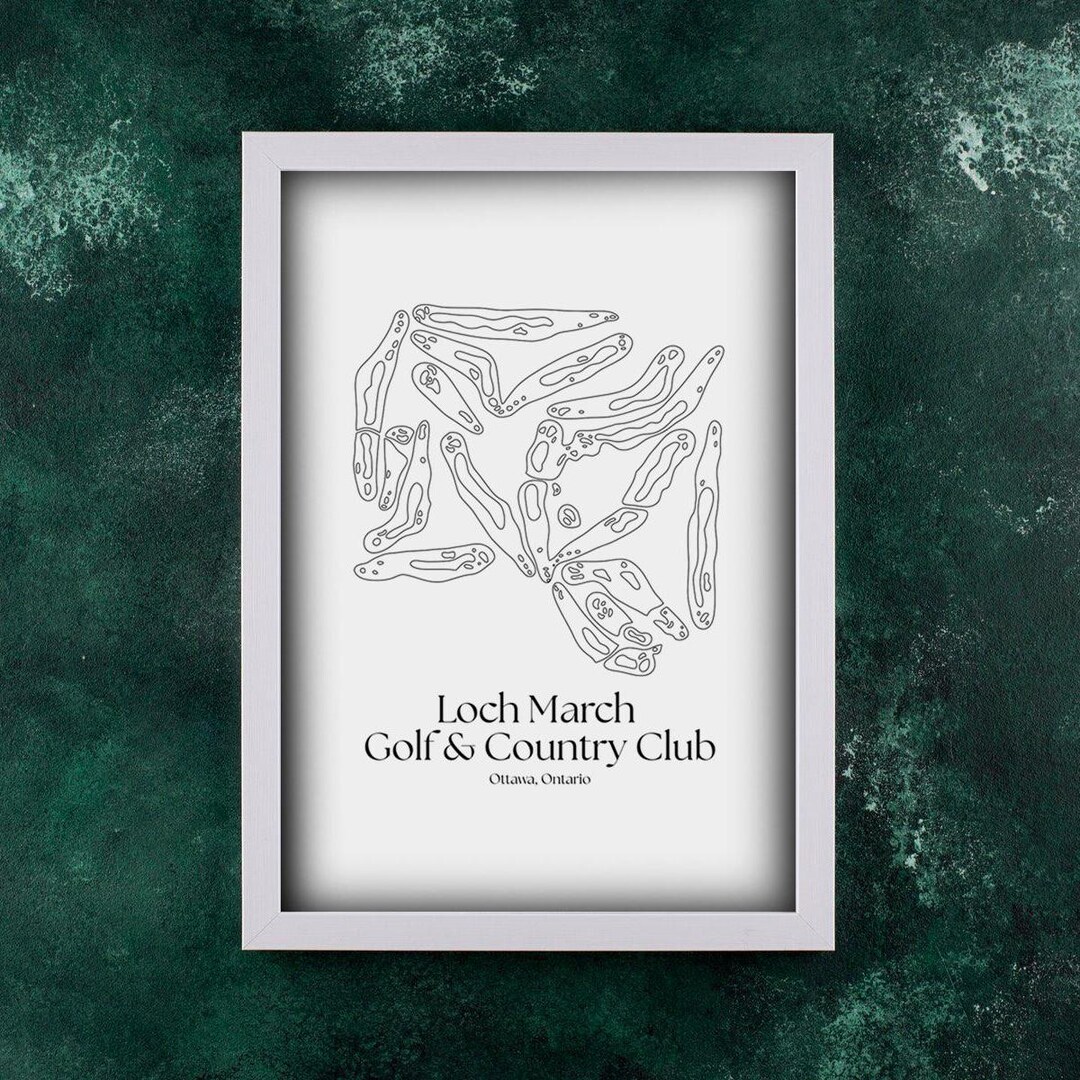 Hand-drawn Loch March Golf Course Map Art (digital Print) - Etsy Australia