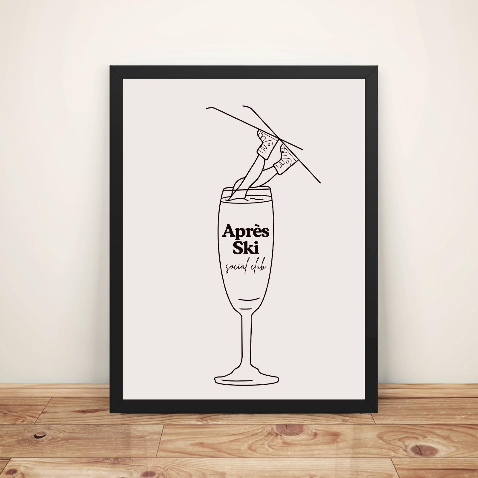 Après Ski Social Club: Legs in Champagne - Digital Print, Wall Art, PNG ...