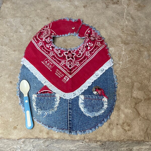 Cowboy Bib - Etsy