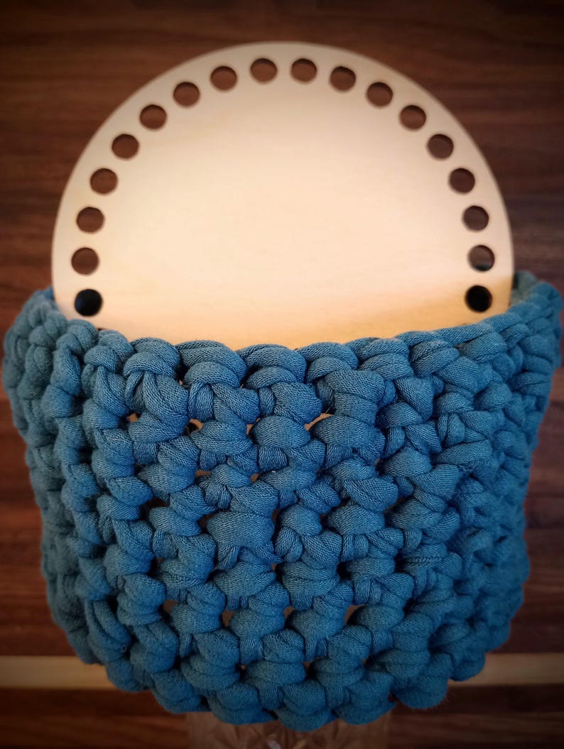 Wooden Crochet Basket Base, Set of 5 Bases, Laser Cut, 30 Holes ...