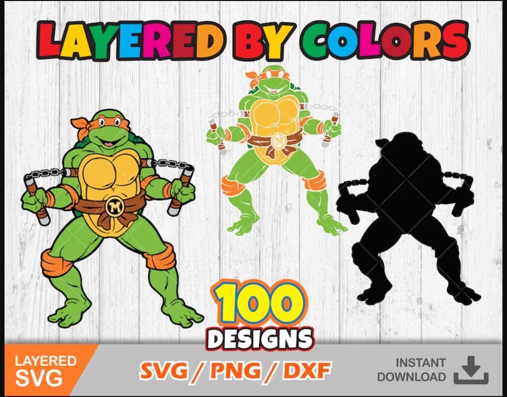 Ninja Turtle Svg Tmnt Svg Files Teenage Mutant Ninja Turtle - Etsy ...