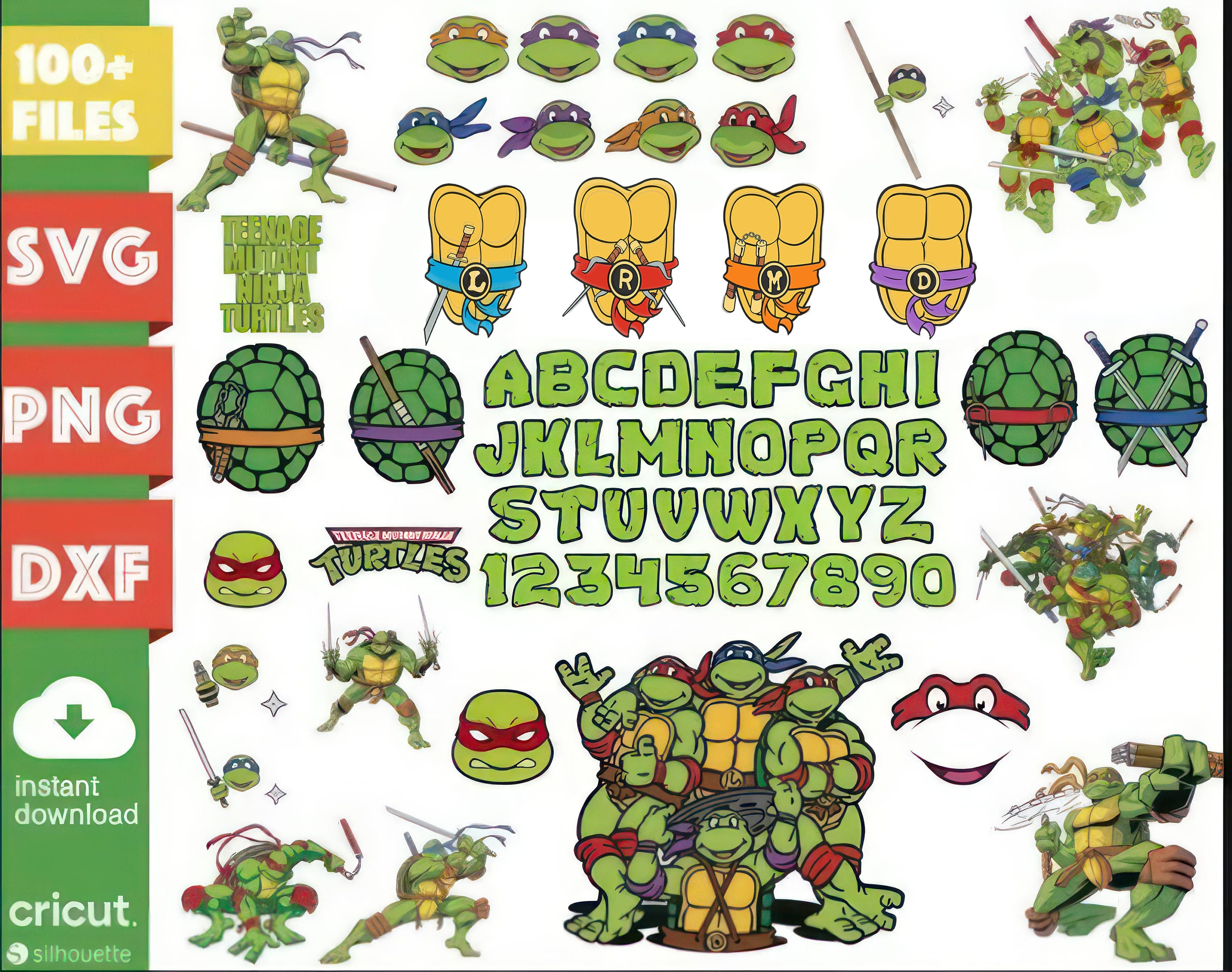 Ninja Turtle Svg Tmnt Svg Files Teenage Mutant Ninja Turtle - Etsy ...