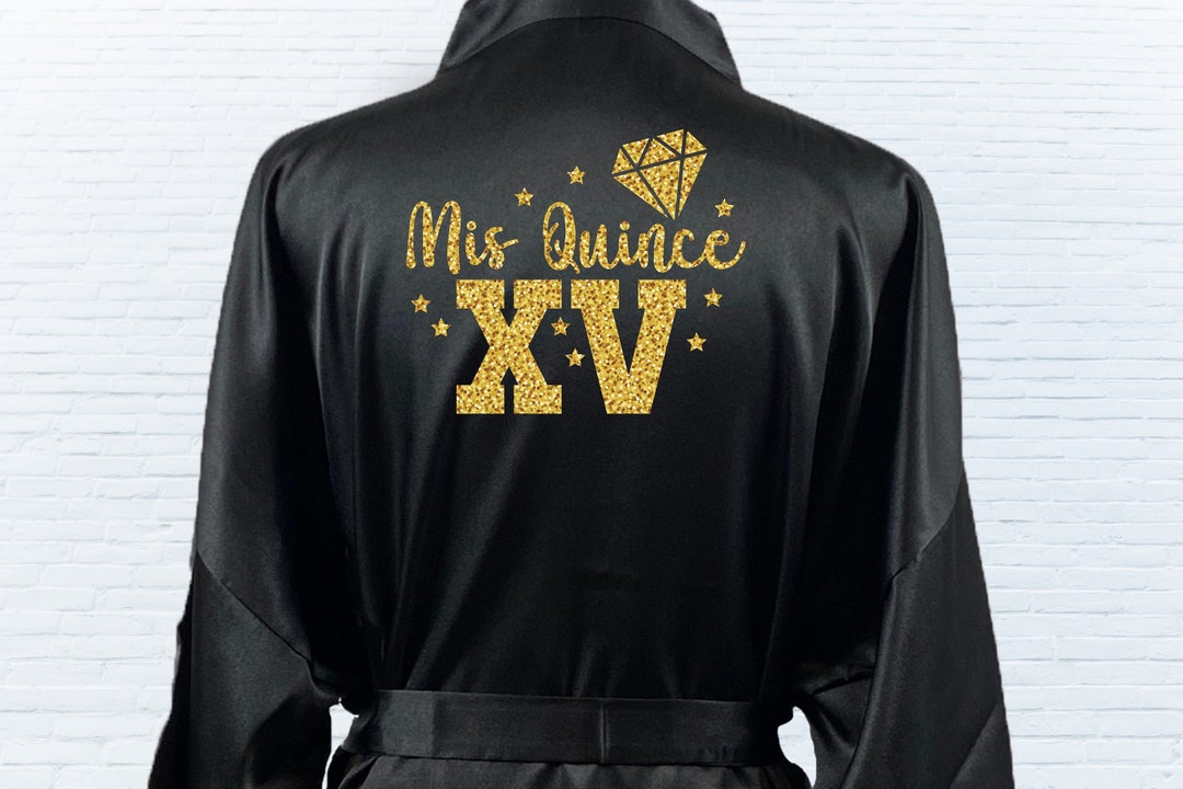 Personalized Miss Quince XV ROBE, Flower Girl Robes, Aesthetic Miss ...