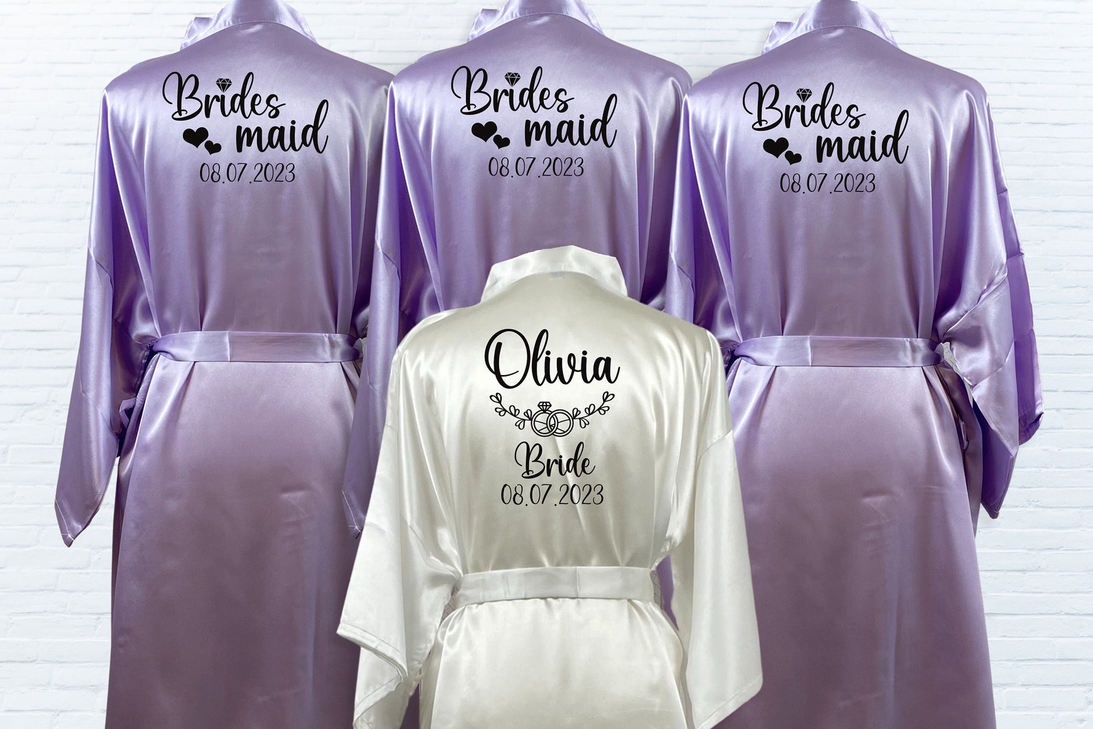 Personalized Bride and Bridesmaid Robes Bride's Gift - Etsy