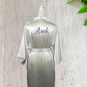Bridesmaid Rose Gold Satin Robes Bridesmaid Solid Satin Robes Bridal ...