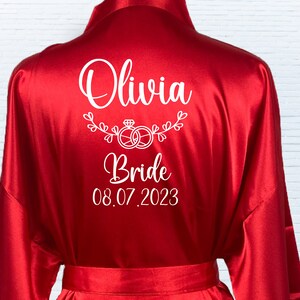 Personalized Bride and Bridesmaid Robes, Bride's Gift, Custom Robes ...
