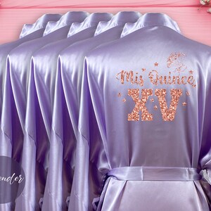 Personalized Star Miss Quince XV Robe, Star Bride Robe, Bridal Party ...