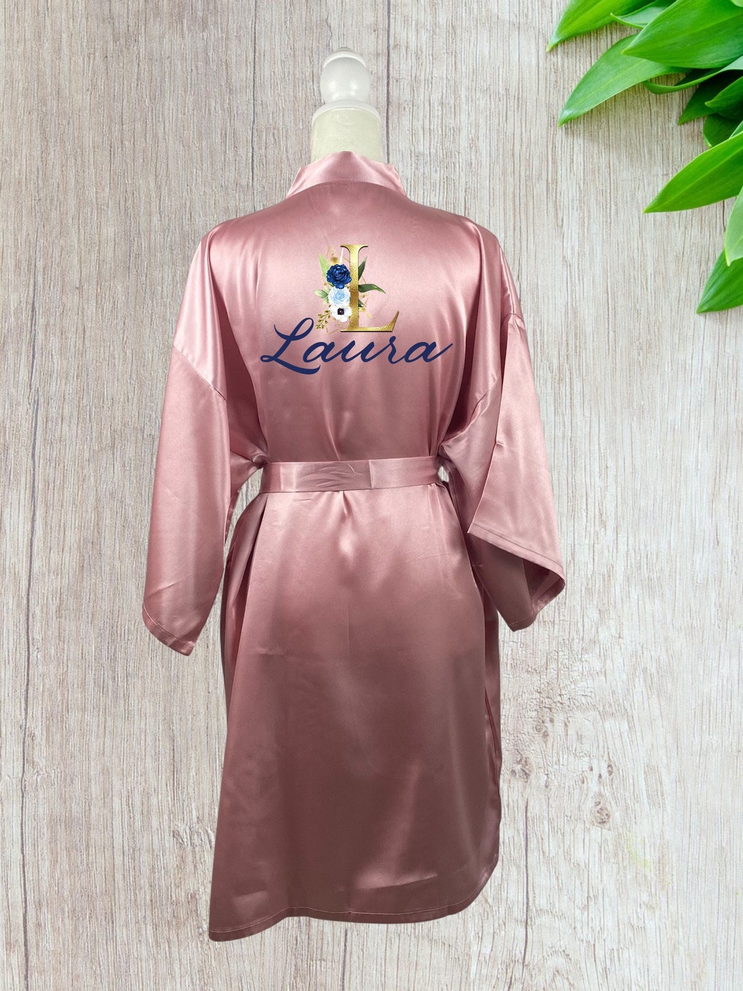 Bridesmaid Robe | Rose Gold Bridesmaid Robes | Custom Robes | Satin ...