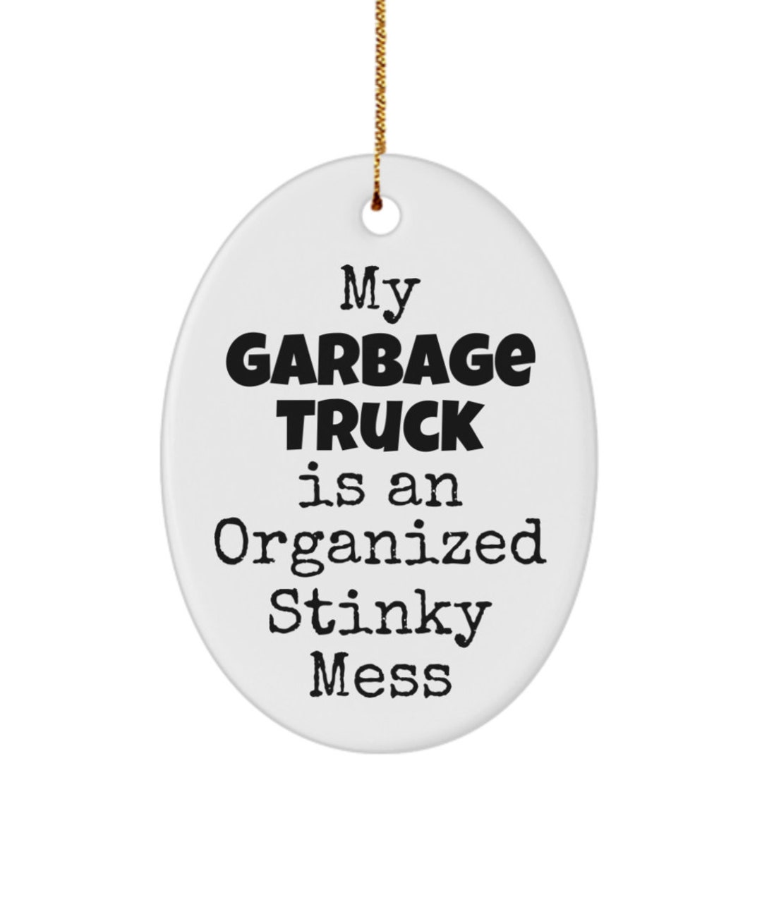 Garbage Truck Ornament Gift, Garbage Collector Gift, Trashman Ornament ...