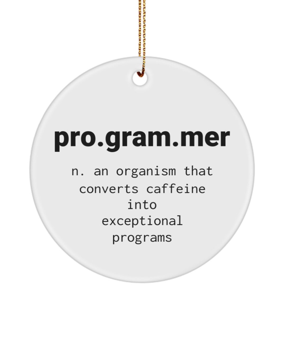 Programmer Definition Ornament T For Him Her Programming T Decor Office Adorno Regalo