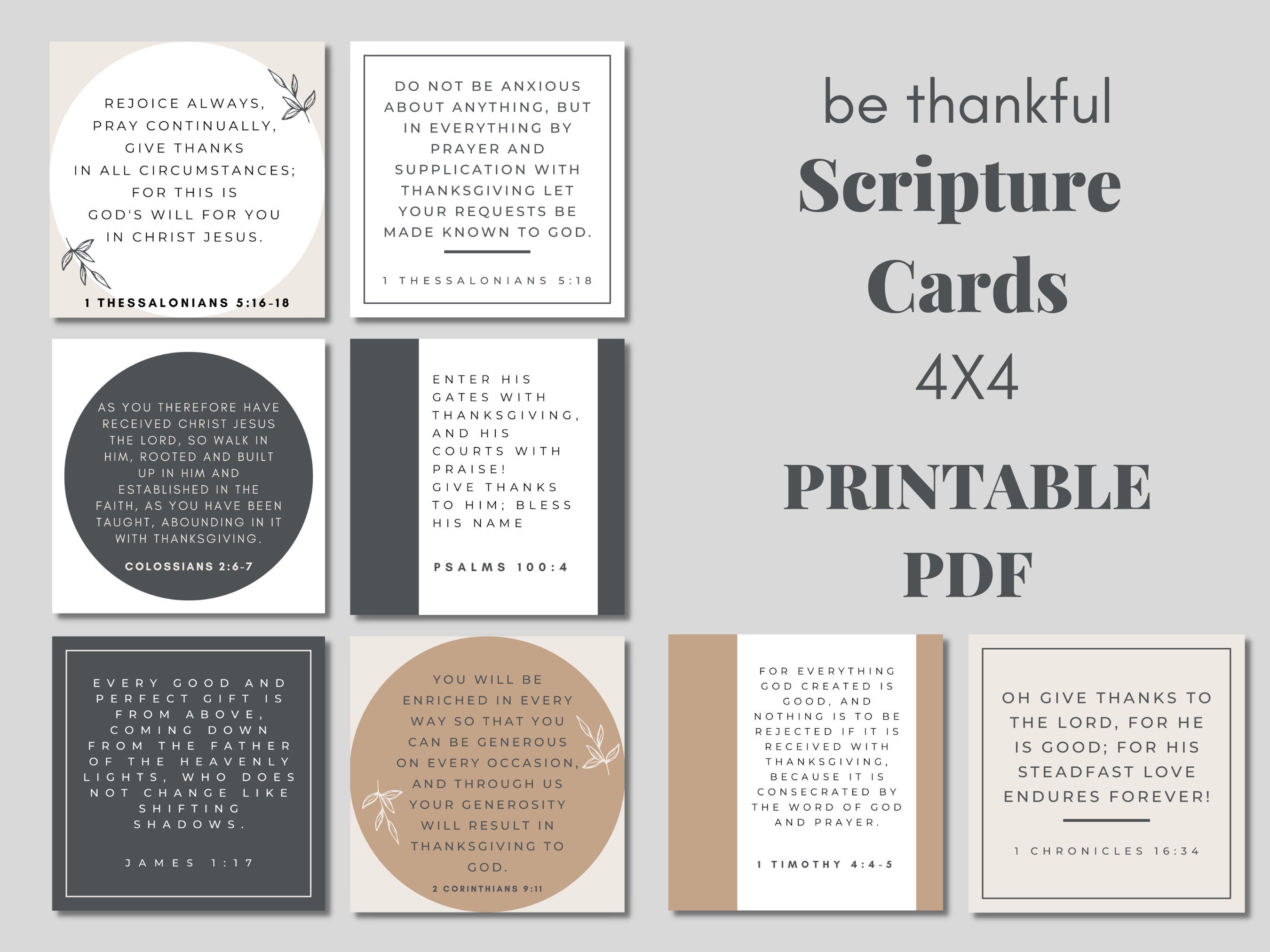 Printable Scripture Cards Set of 10 L Instagram Post Pack L Christian ...