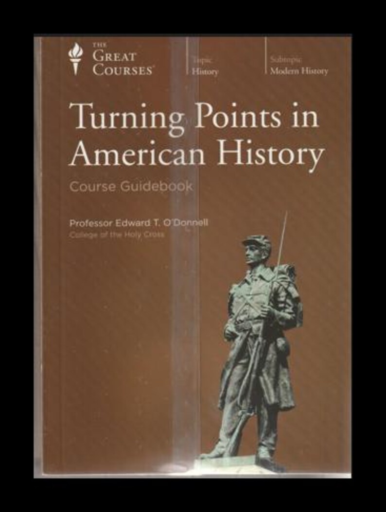 The Great Courses - Turning Points in American History 24 Dvds + Printed Guidebook. New ...