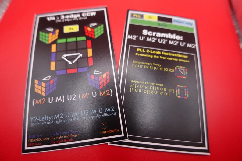 Speedcubing Flashcard Deck - CFOP Last-layer Cards - Highly Organized ...