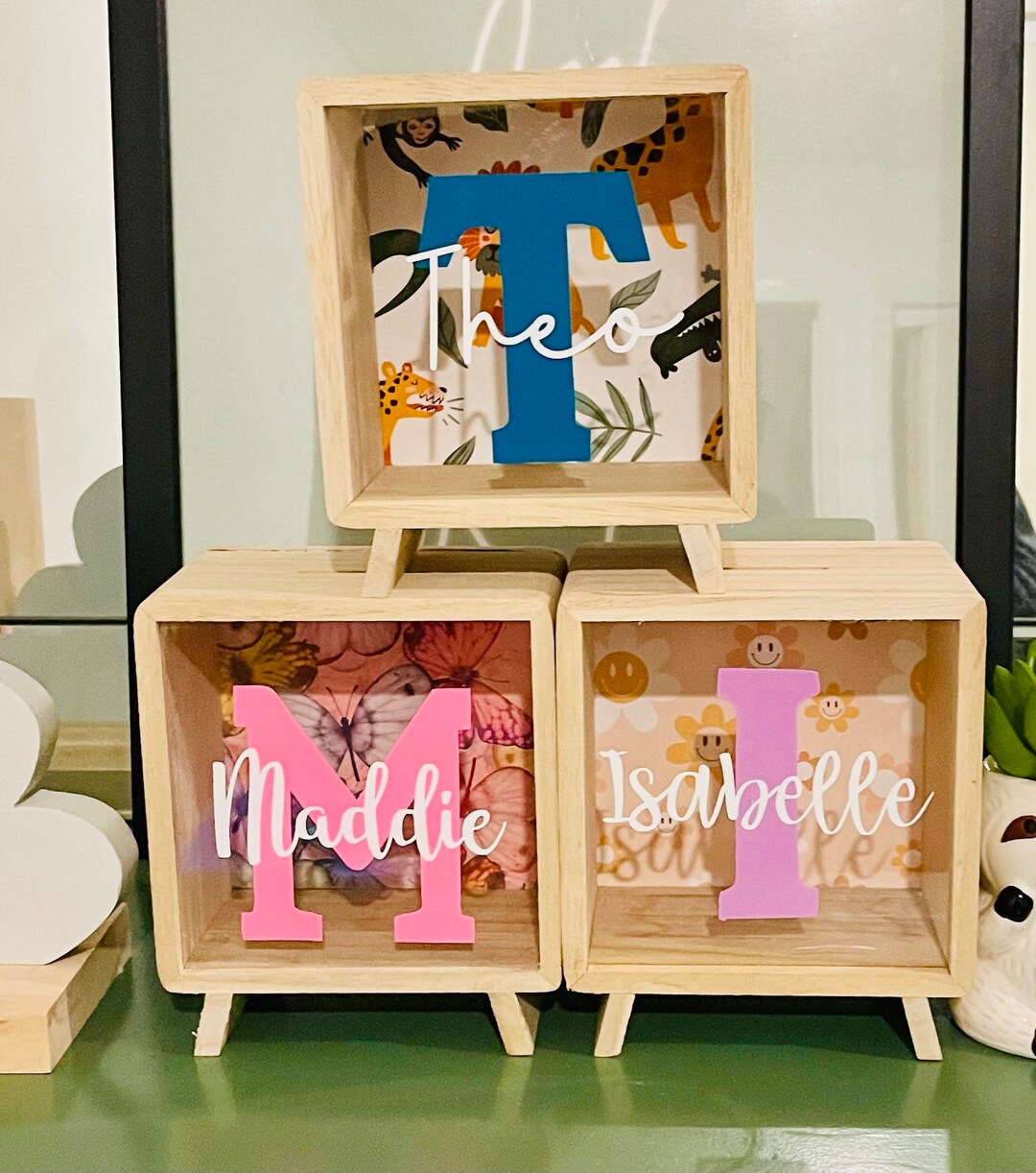 Money Box, Personalised Money Box, Kids Room, Boys Room, Girls Room ...