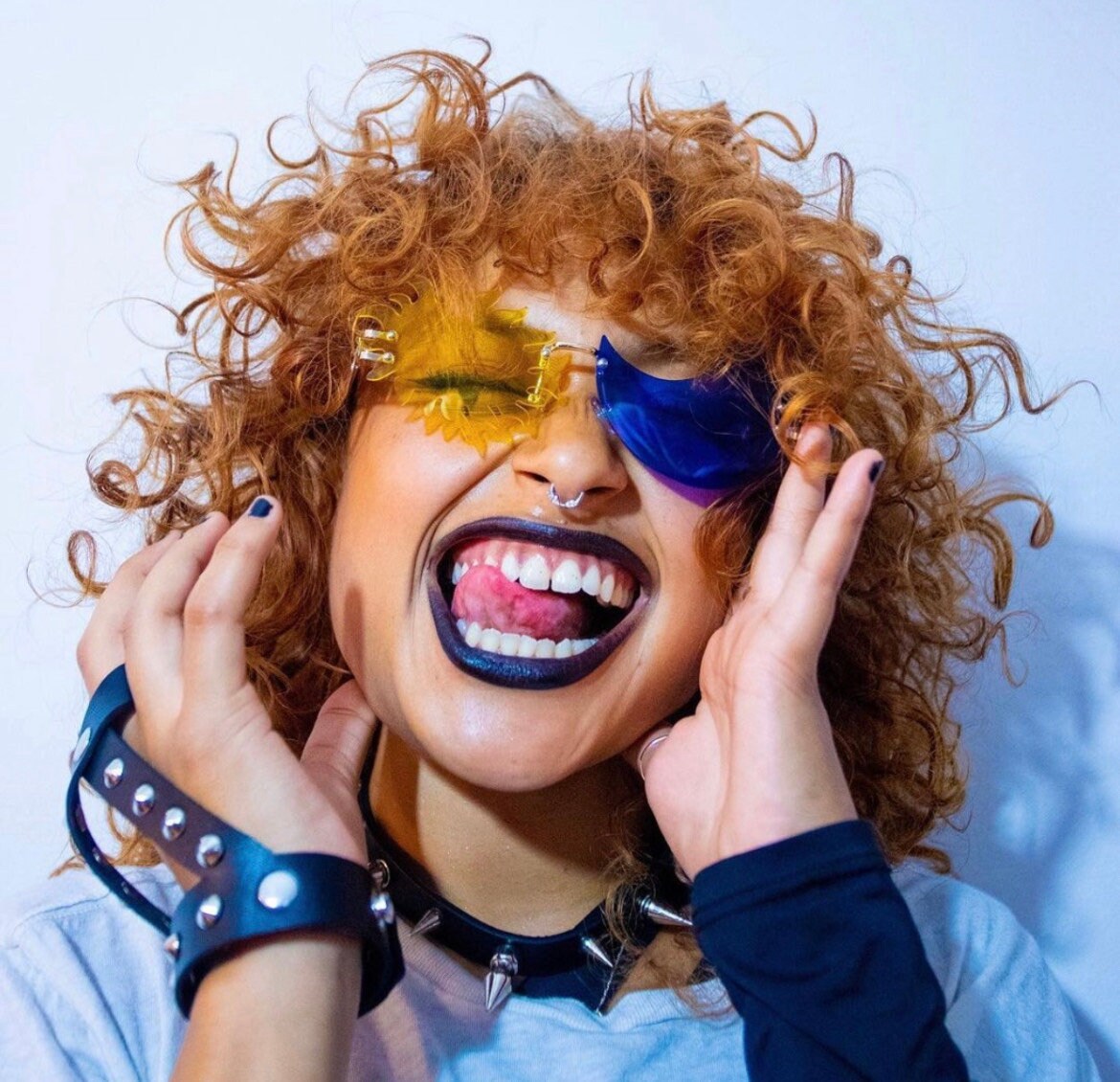 FNAF Sun and Moon Sunglasses Rimless Frames Costume Cosplay Kawaii Rave ...