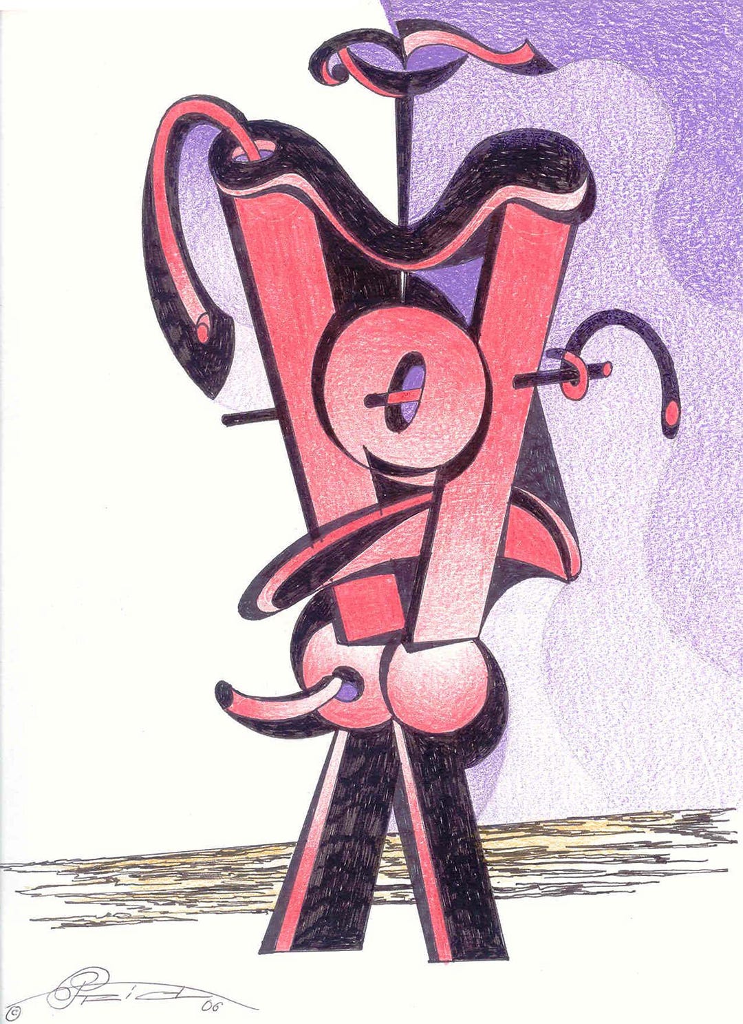 1365 Students India Ink, Color Pencil on Paper 9x12 2006 - Etsy