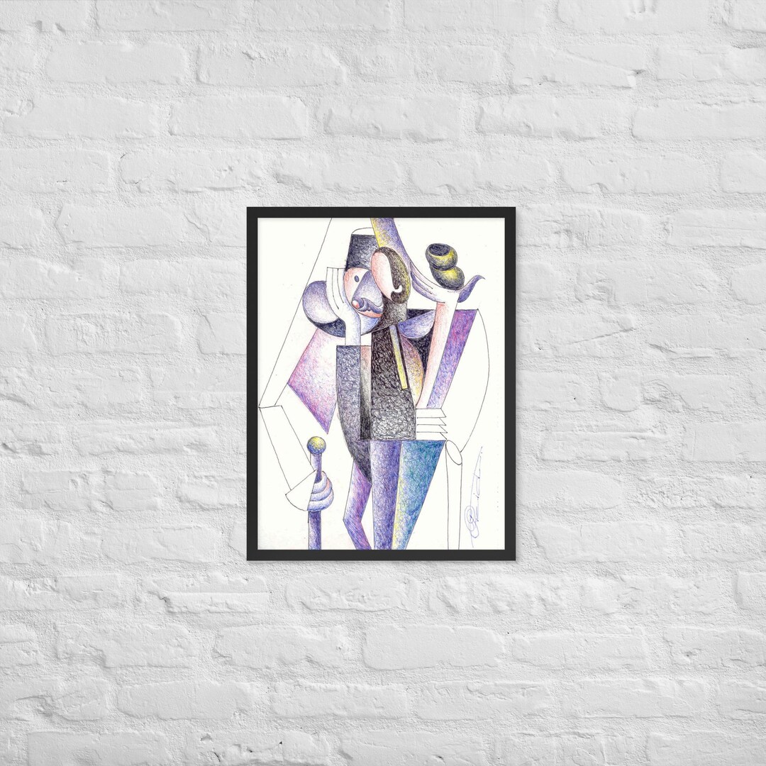 440 the Conjurer India Ink, Color Pencil on Paper 8,5-11 1999 - Etsy