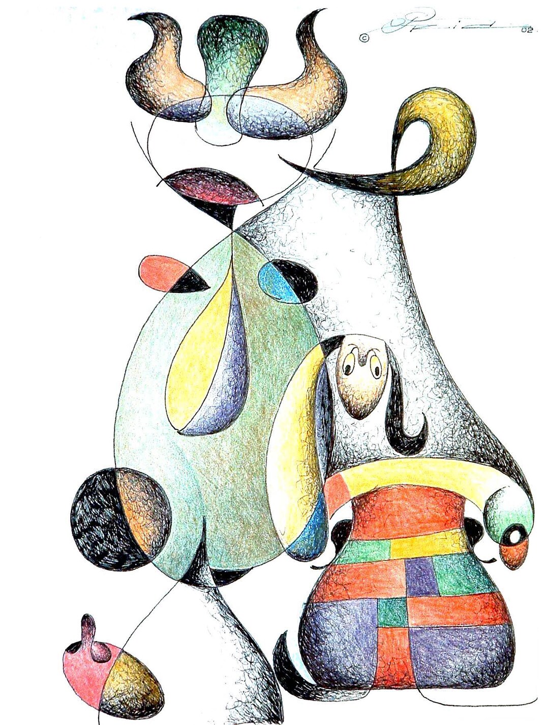 260 Composition India Ink, Pencil on Paper 14x11 2003 - Etsy