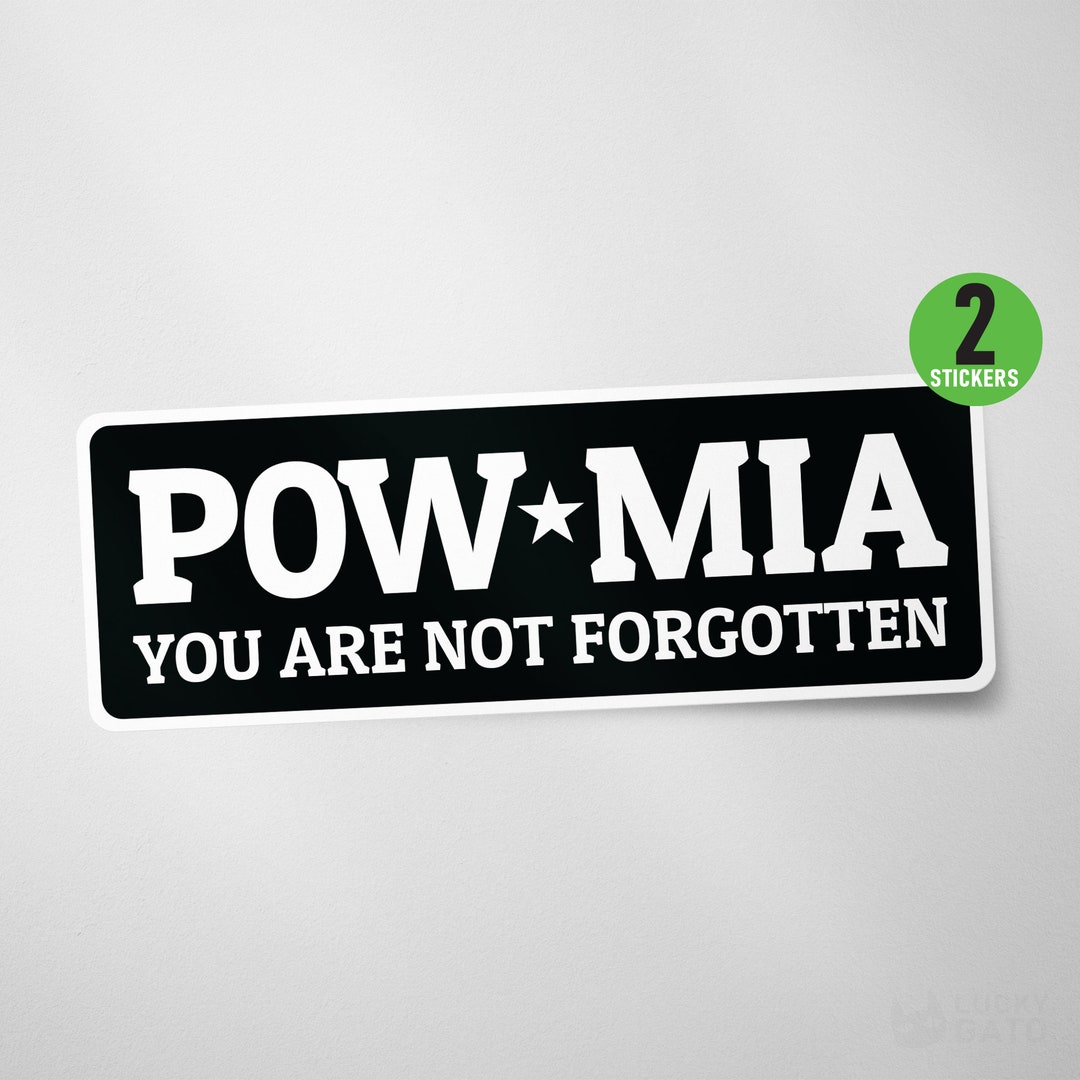 2 Pack - POW Prisoner of War Bumper Decal Vinyl Sticker - Etsy