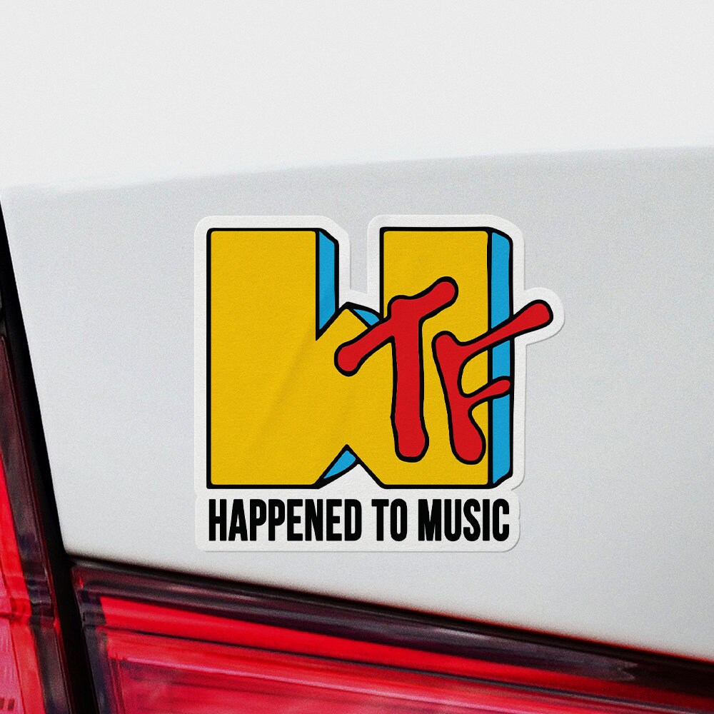 2 Pack - WTF Happened to Music Decal Vinyl Sticker - Etsy