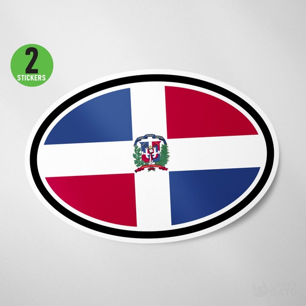 Dominican Flag Vinyl Decal - Etsy